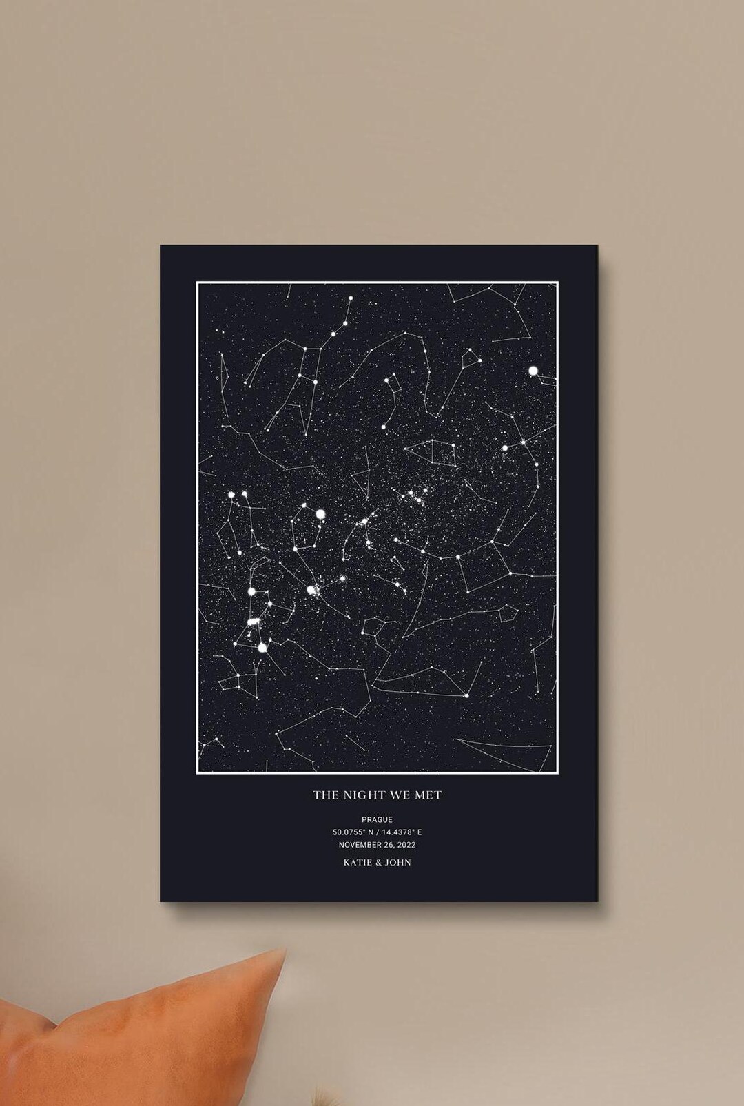 DIGITAL Star Map by Date,star Map Print,printable Star Map Poster,night ...