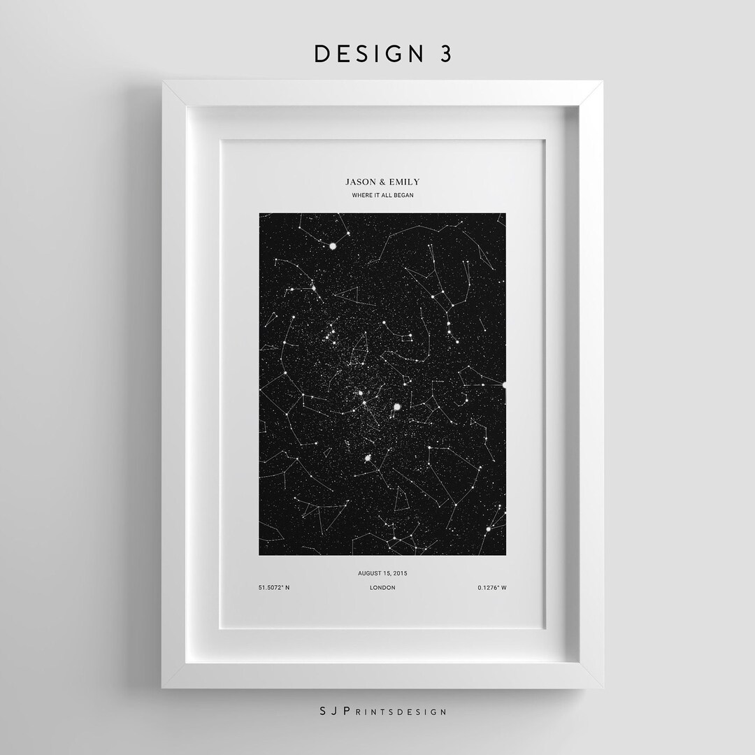 DIGITAL Star Map Printwhere It All Beganyou Were Bornstar - Etsy