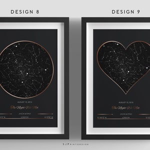 DIGITAL Star Mapstar Map Posteranniversary Giftsnight We - Etsy