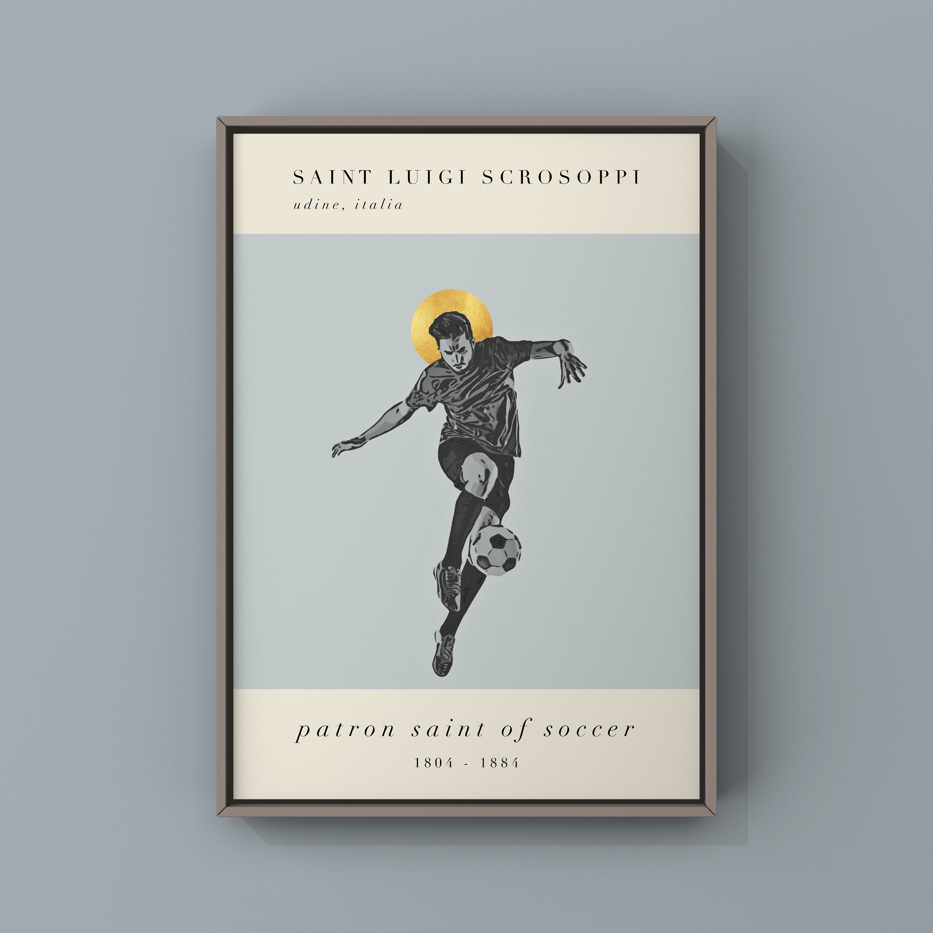 Soccer Saint Luigi Scrosoppi Patron Saint of Soccer Gift for Soccer ...