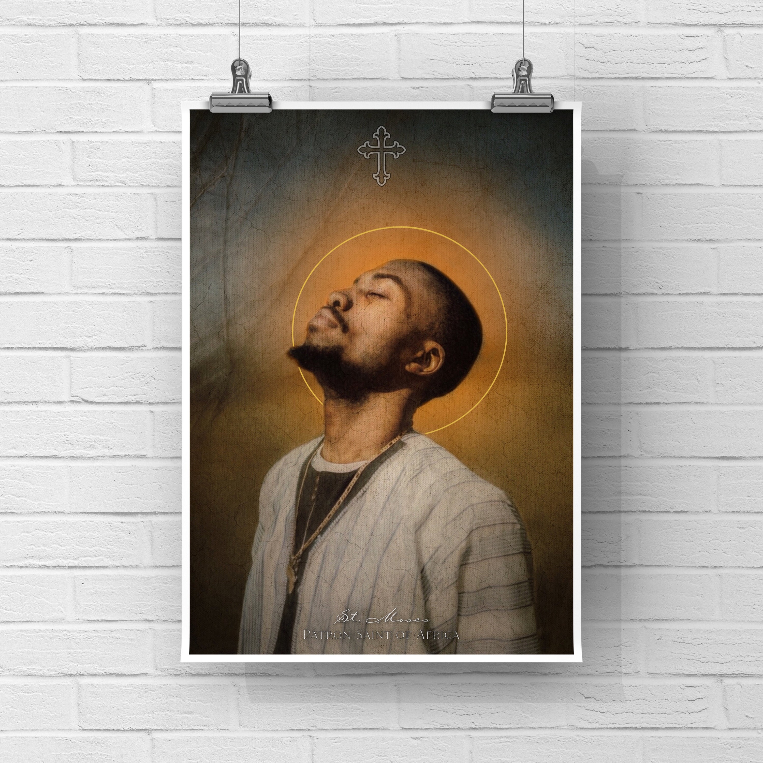 St. Moses Patron Saint of Africa Catholic Art Print Moses the Black ...