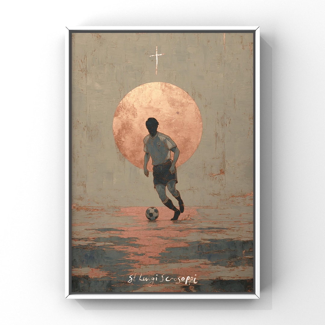 Patron Saint of Soccer – Saint Luigi Scrosoppi Modern Art Print ...