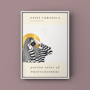 St. Veronica - Patron Saint of Photographers - Catholic Print ...