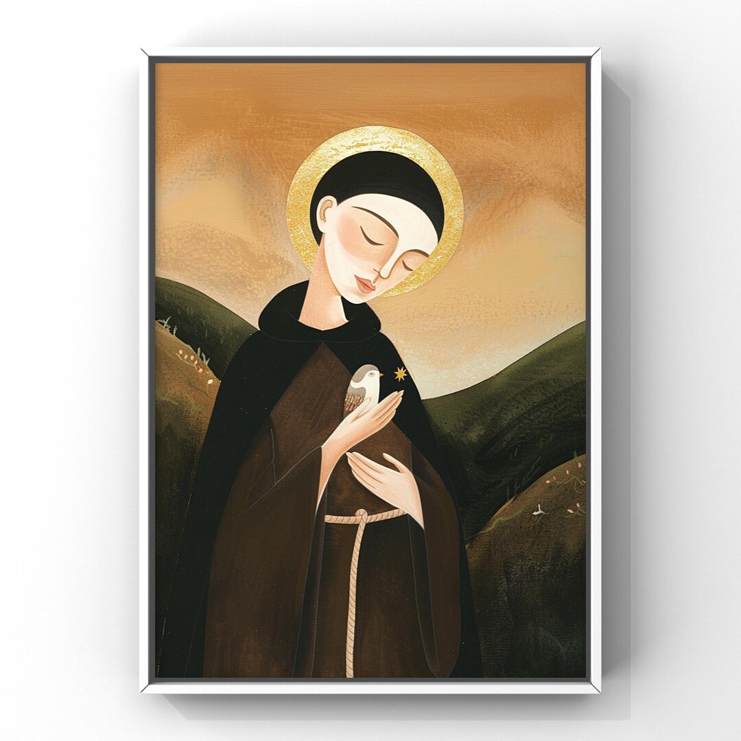 Saint Francis of Assisi | Patron of Animals | Modern Catholic Wall Art ...