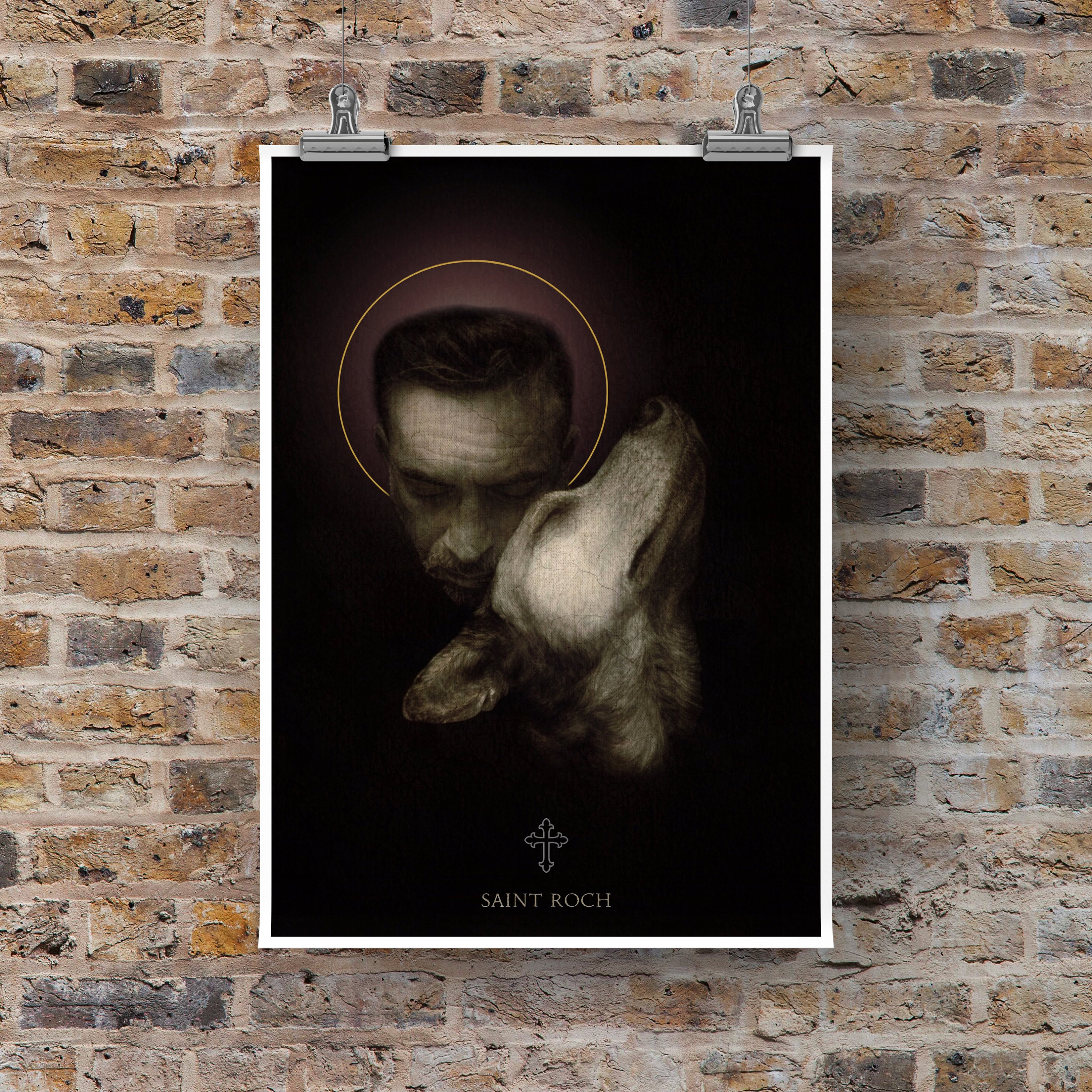 Saint Roch Patron Saint of Dogs St Rocco Print Dog - Etsy