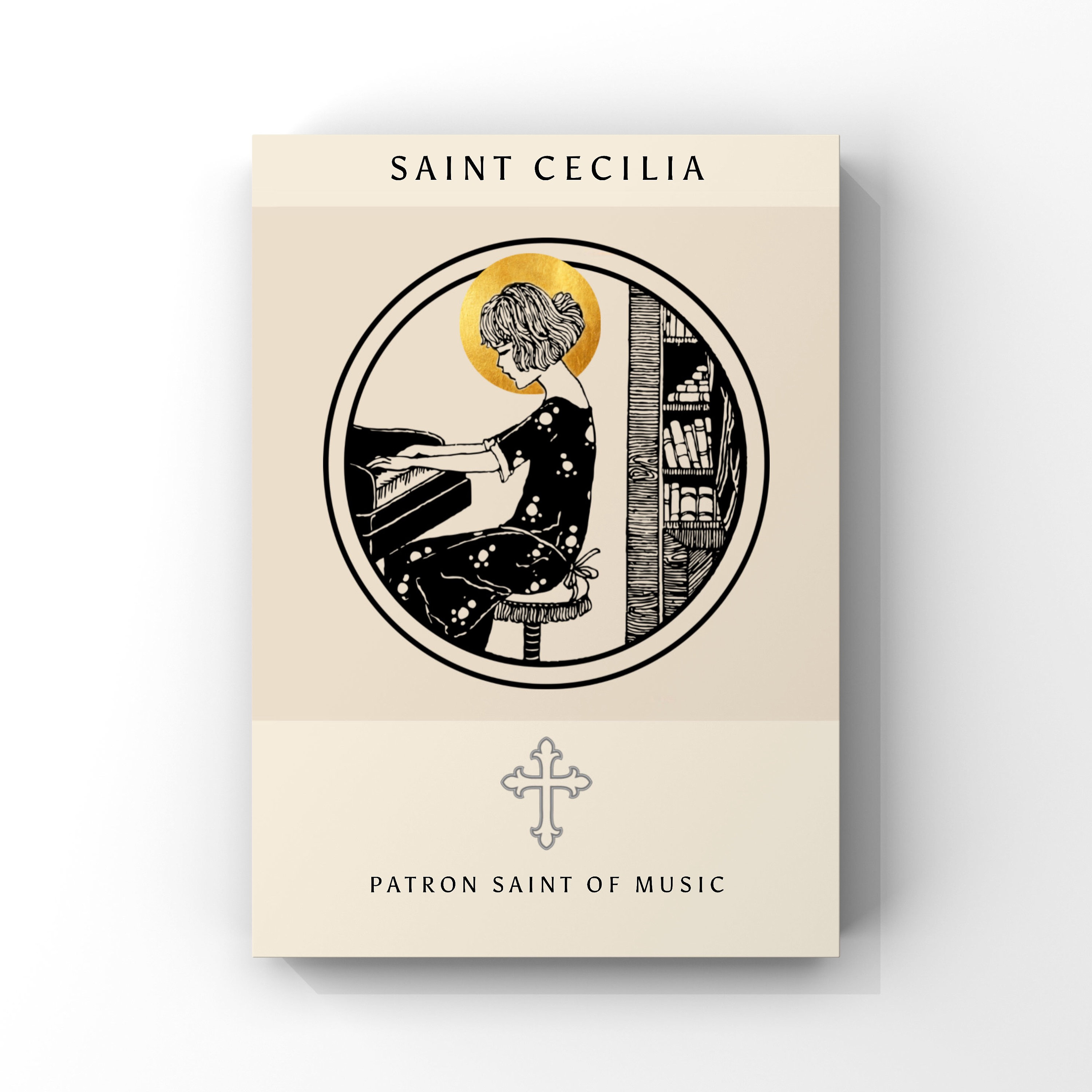 St. Cecilia Print Patron Saint of Music Catholic Wall Art Music Decor ...