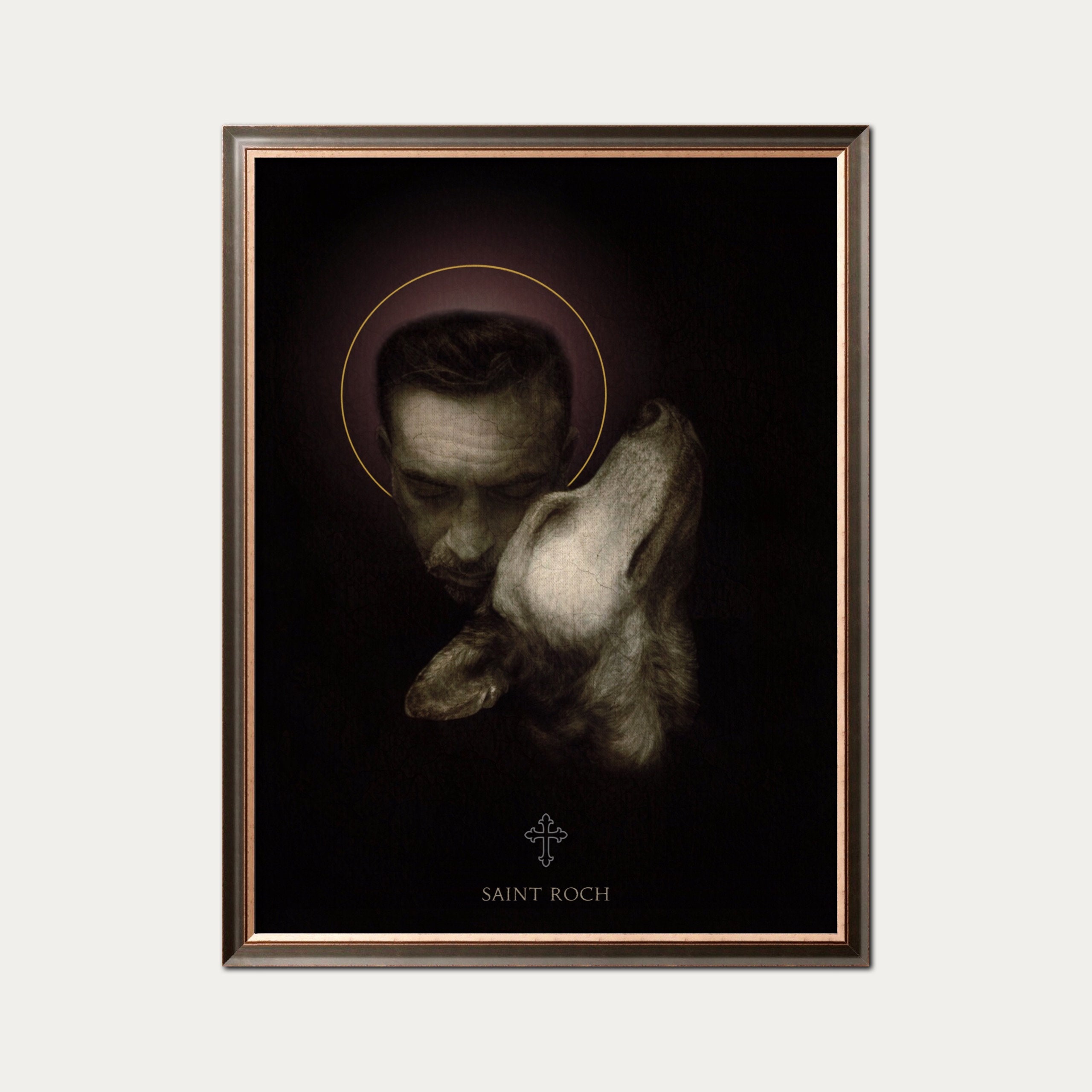 Saint Roch - Patron Saint of Dogs - St Rocco Print - Dog Lovers Gift ...