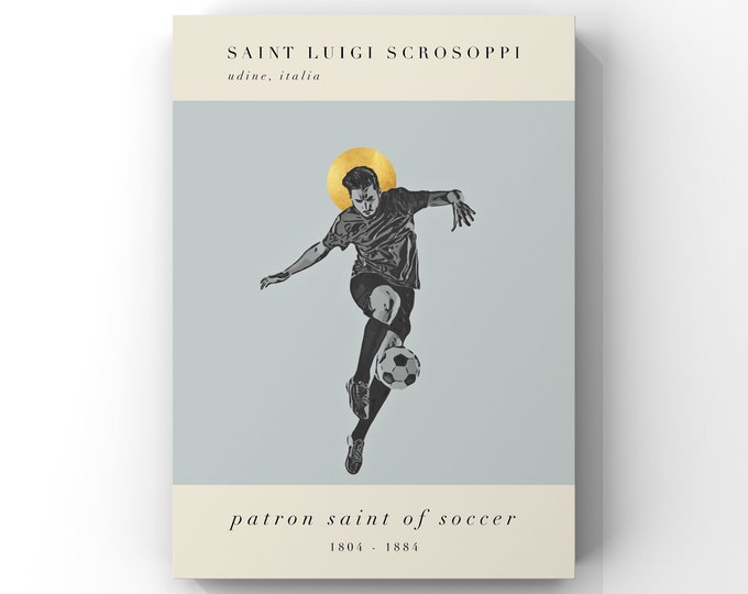 St. Luigi Scrosoppi: Patron of Soccer Players/footballers, Handmade ...