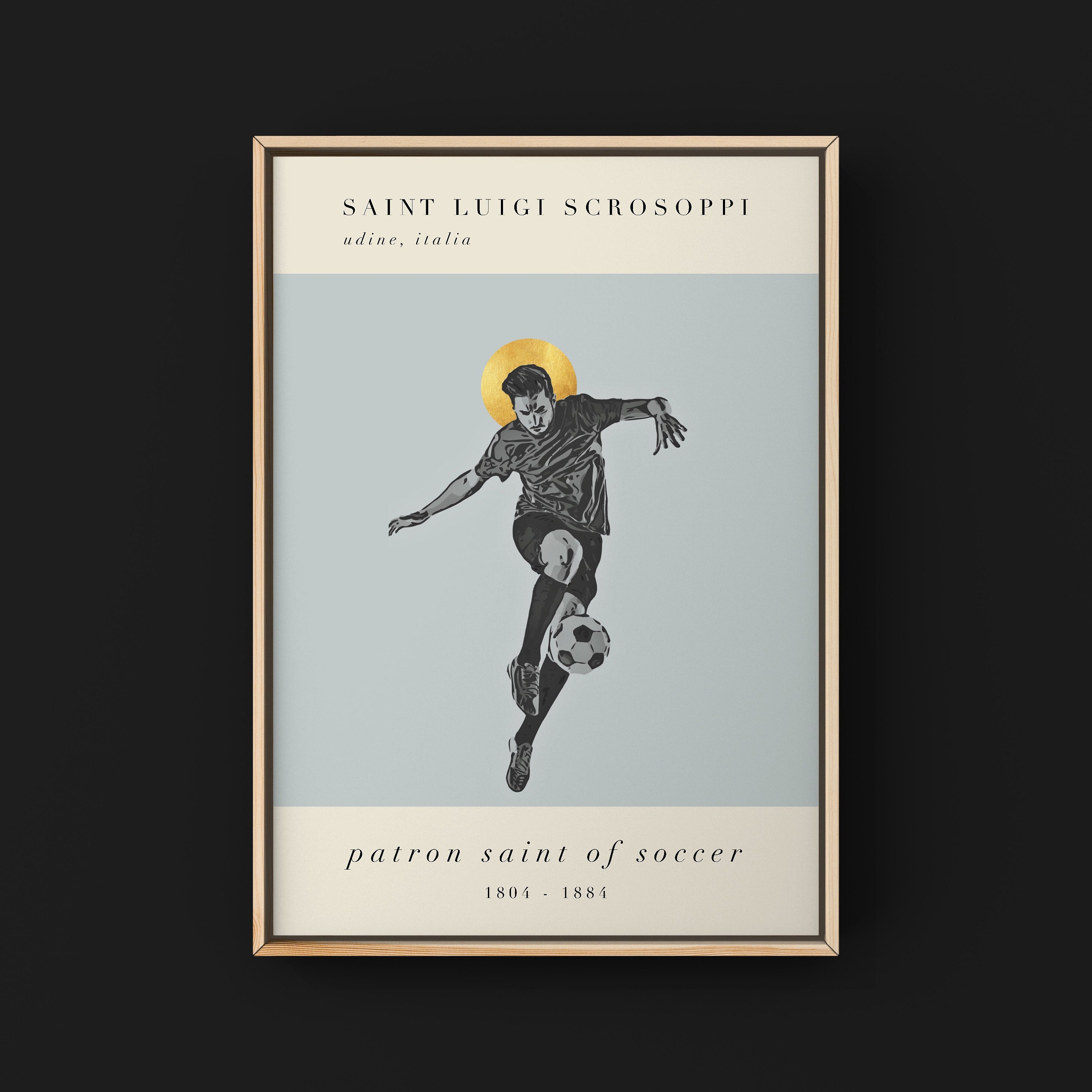 Soccer Saint Luigi Scrosoppi Patron Saint of Soccer Gift for Soccer ...