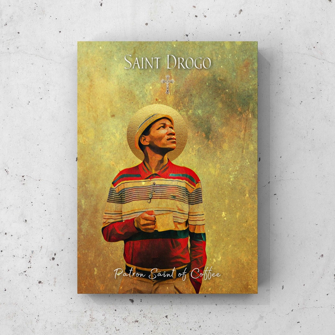 Coffee - St Drogo - Patron Saint of Coffee - Catholic Art - Etsy