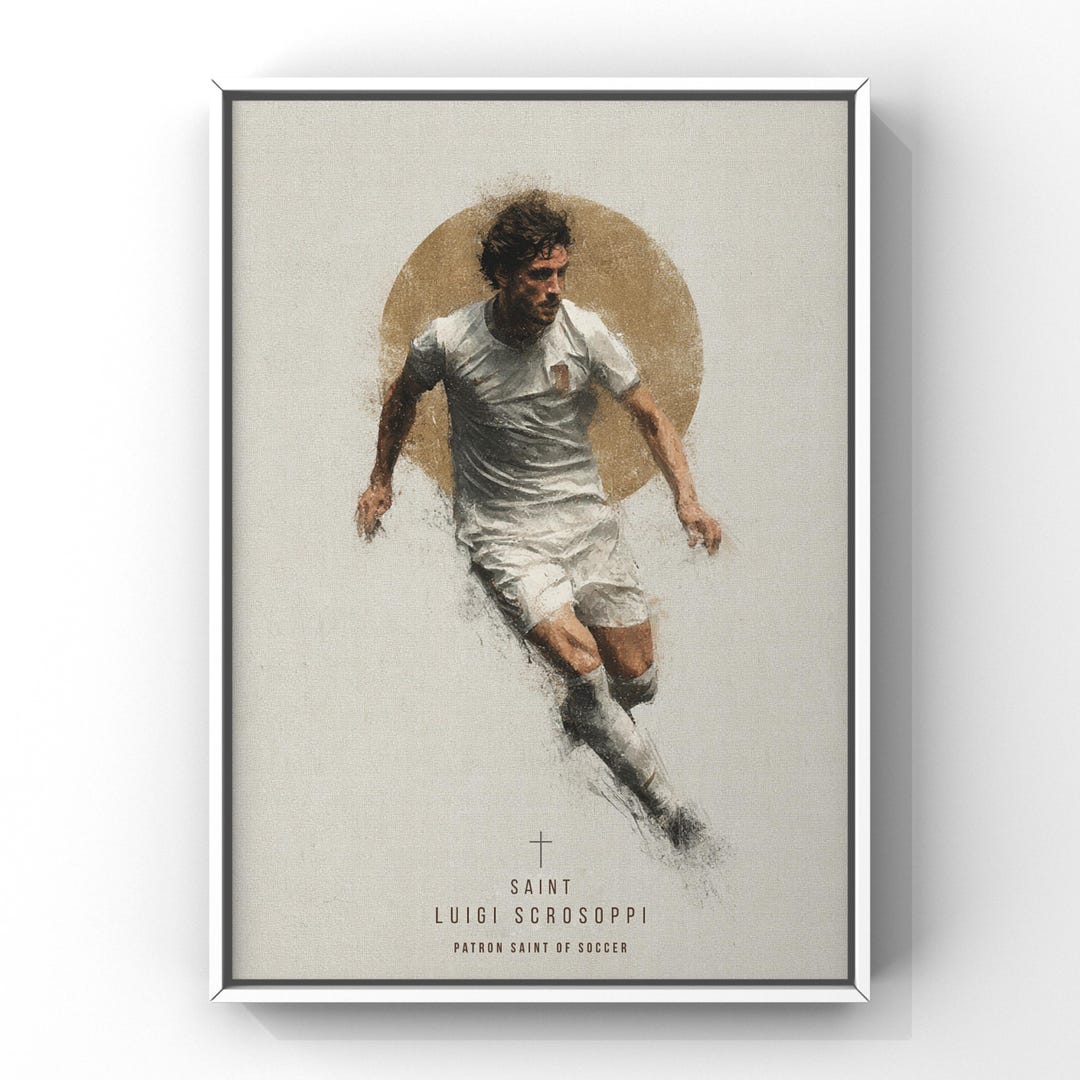 Patron Saint of Soccer – Saint Luigi Scrosoppi Catholic Print | Soccer ...