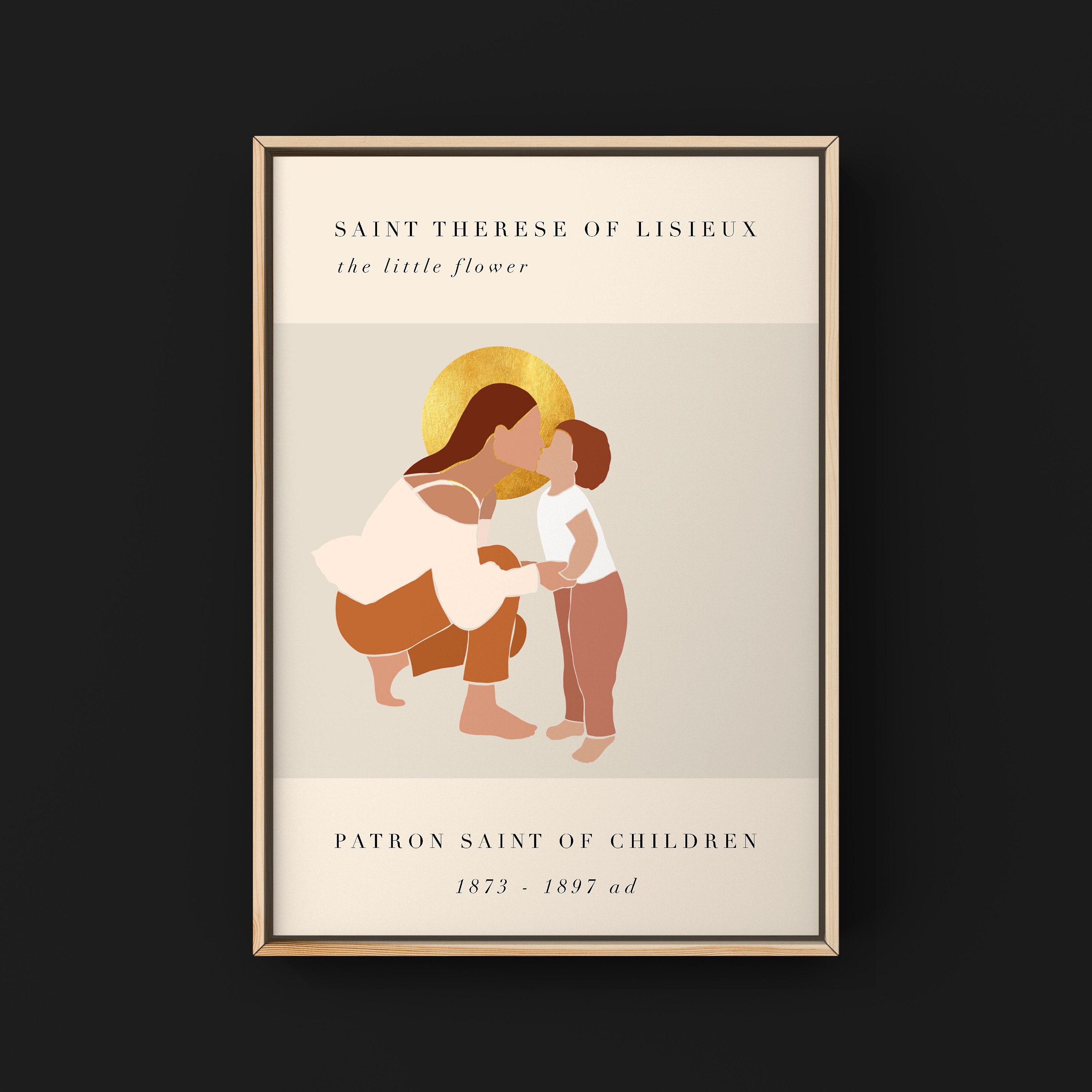 Patron Saint of Children Saint Therese Catholic Art - Etsy