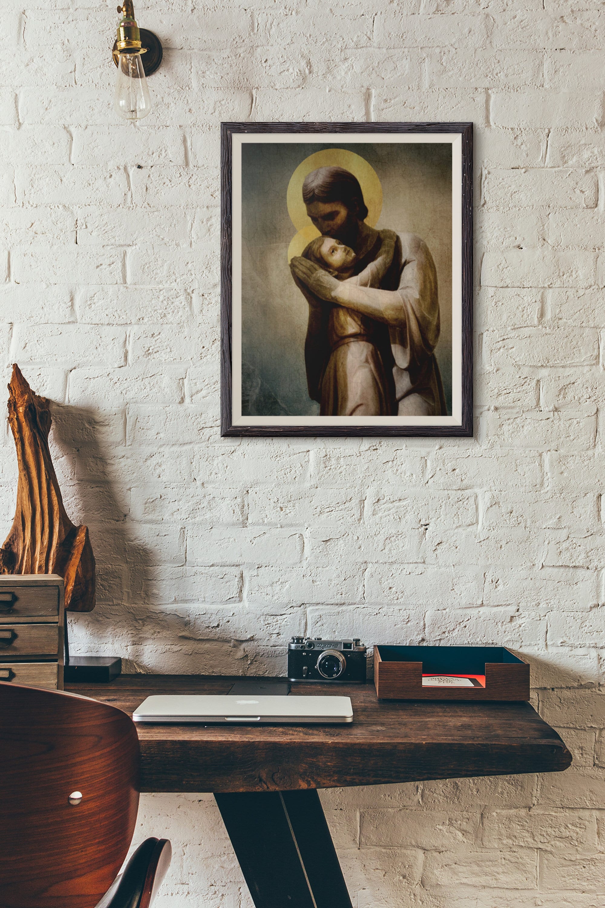 St. Joseph and Jesus Christ Print - San Jose - Sao Jose - Catholic Art ...