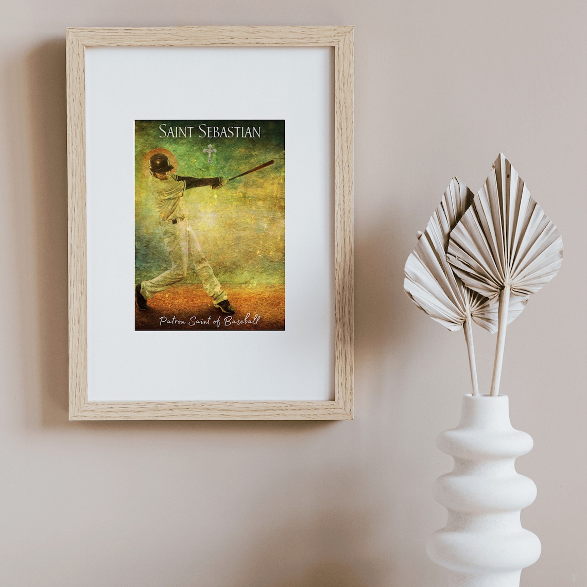 BASEBALL Saint Sebastian Patron Saint of Baseball Catholic - Etsy