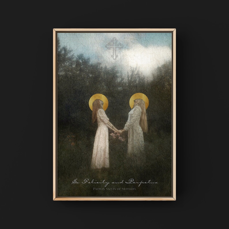 Saints Felicity and Perpetua - Patron Saints of Mothers - Catholic Art ...