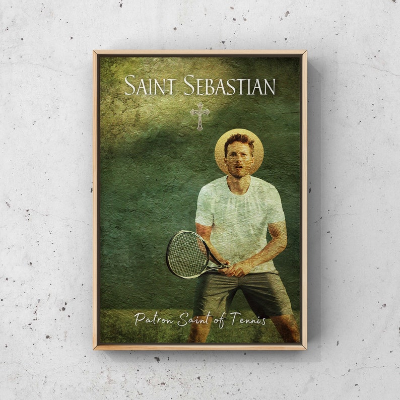 TENNIS, St. Sebastian, Patron Saint of Tennis, Patron Saint of Sports ...