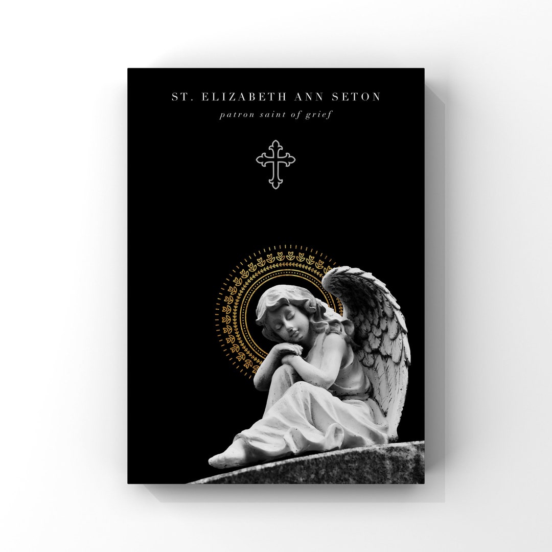 Patron Saint of Grief - St. Elizabeth Ann Seton - Catholic Print ...