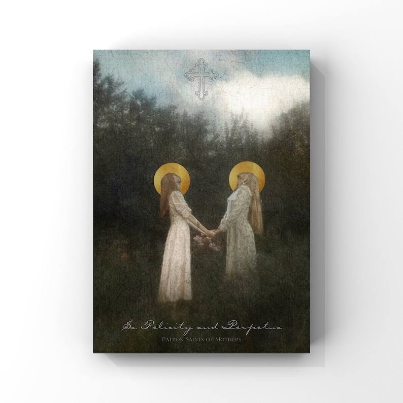 Saints Felicity and Perpetua - Patron Saints of Mothers - Catholic Art ...
