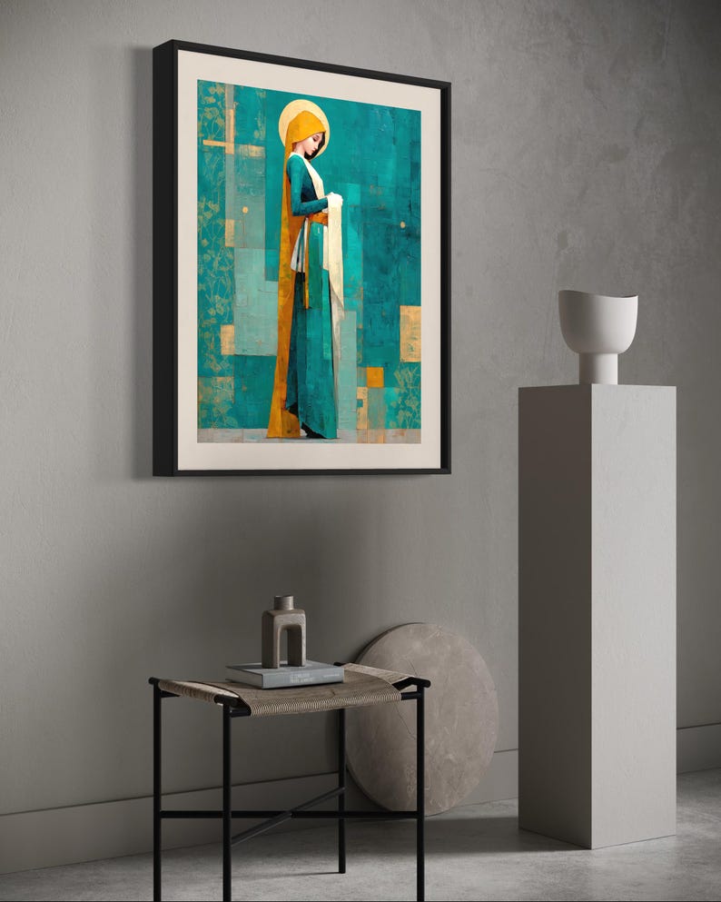 Saint Veronica Catholic Wall Art — Patron Saint of Photography — Modern ...