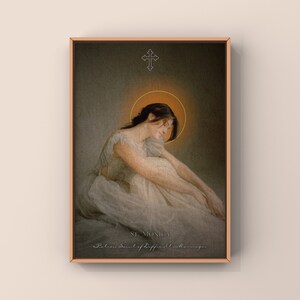 St. Monica - Patron Saint of Difficult Marriages - Catholic Art Print ...