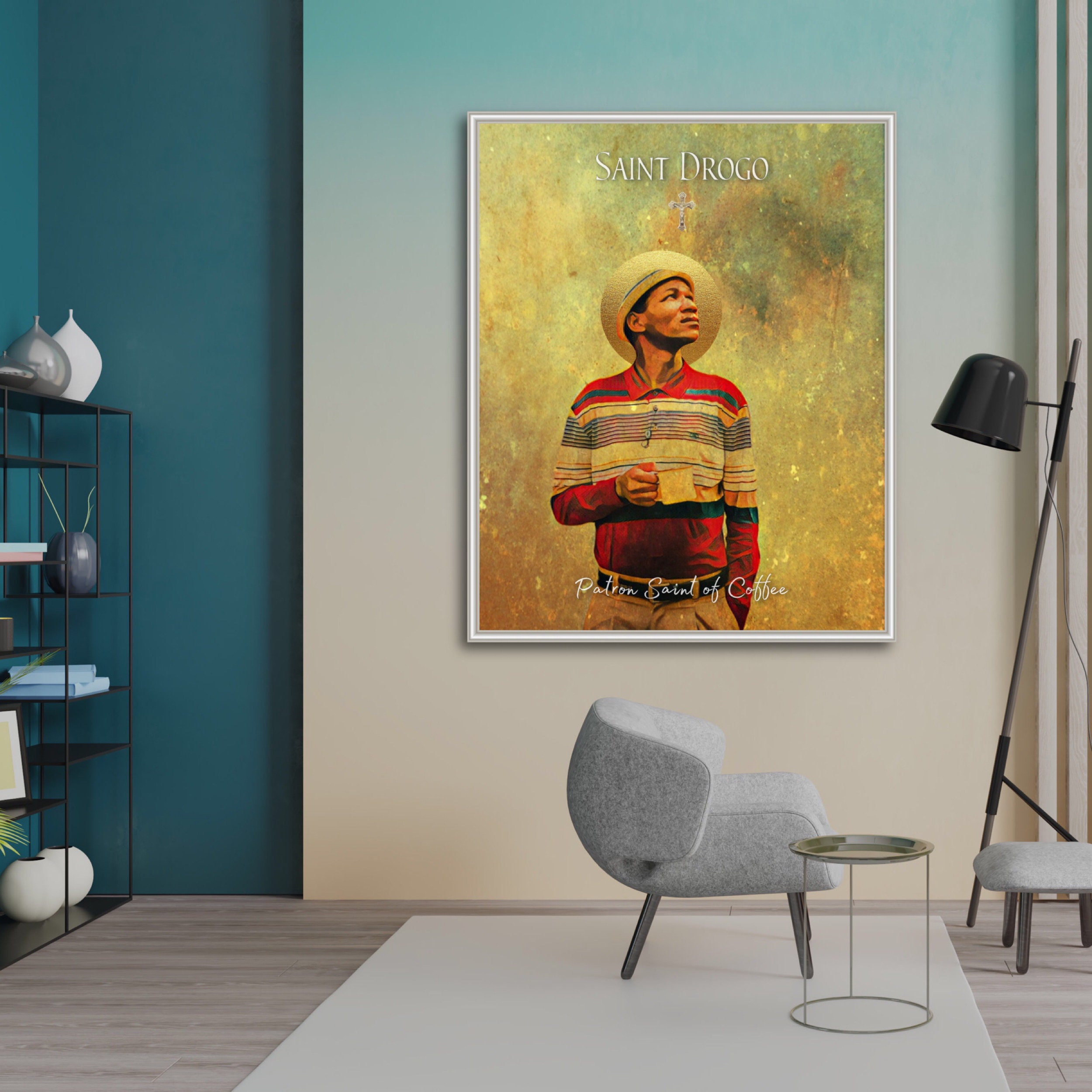 Coffee St Drogo Patron Saint of Coffee Catholic Art | Etsy