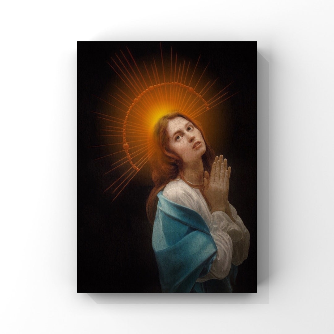 Virgin Mary Print - Catholic Art Print - Mary Mother of God - Our Lady ...