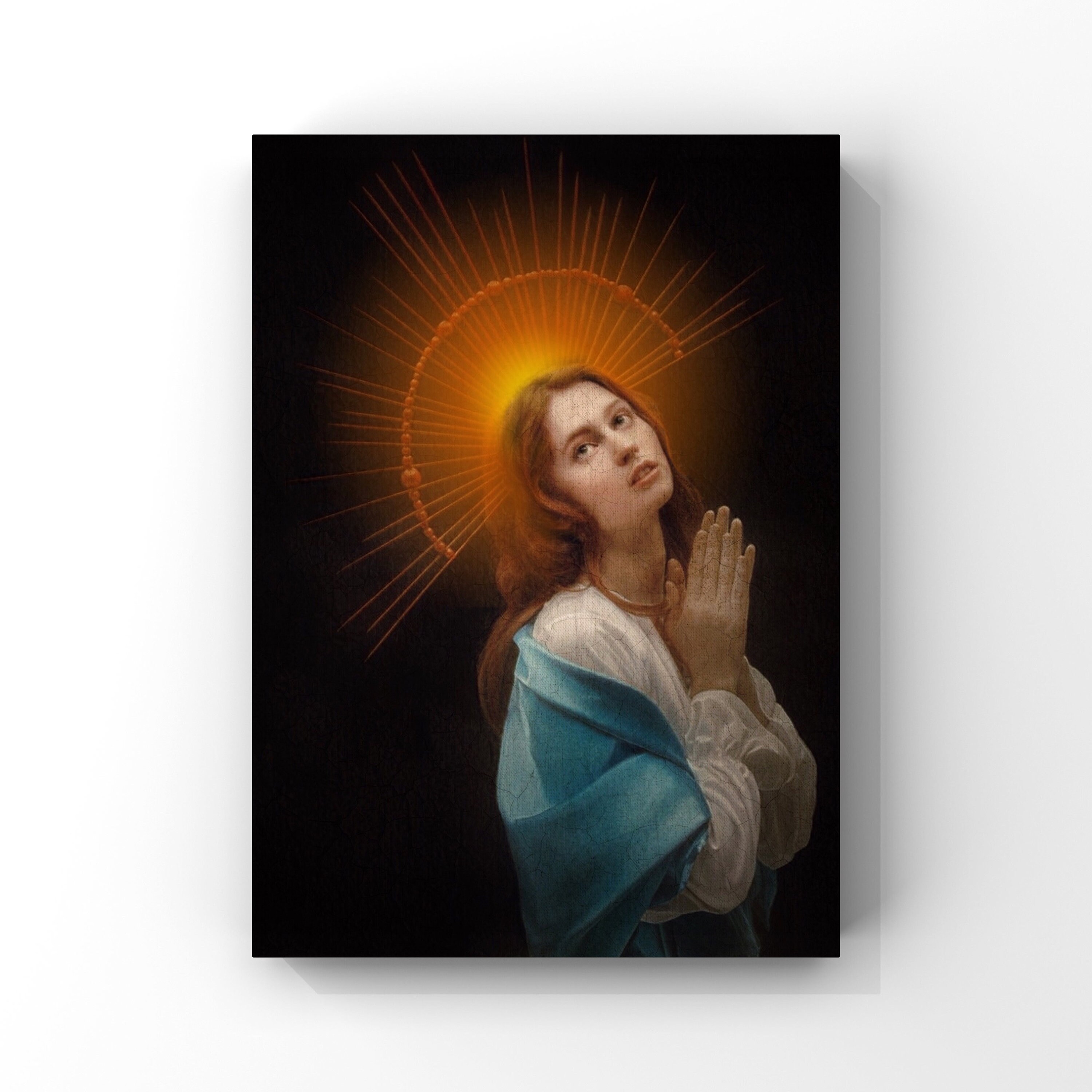 Virgin Mary Print Catholic Art Print Mary Mother of God Our Lady of ...