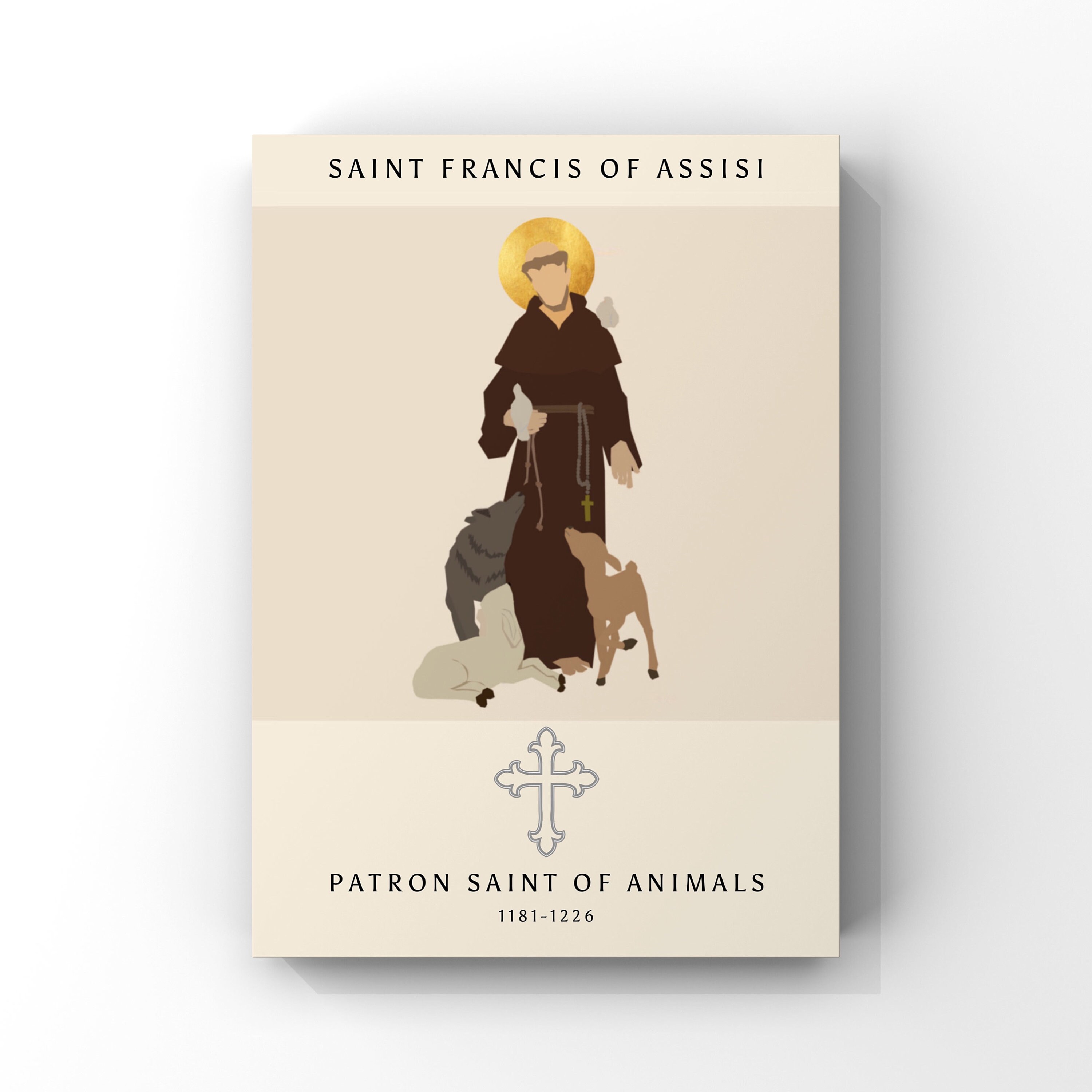 Saint Francis of Assisi - Patron Saint of Animals - Catholic Print ...