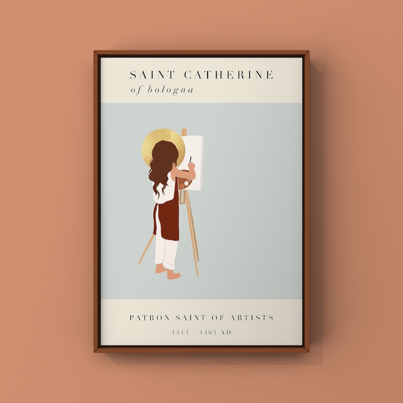 Patron Saint of Artists - Saint Catherine of Bologna - Artist Wall Art ...
