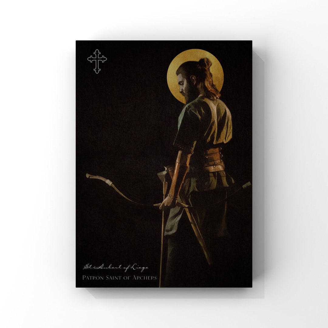 Archery St. Hubert of Liege Patron Saint of Archers Catholic Art Print ...