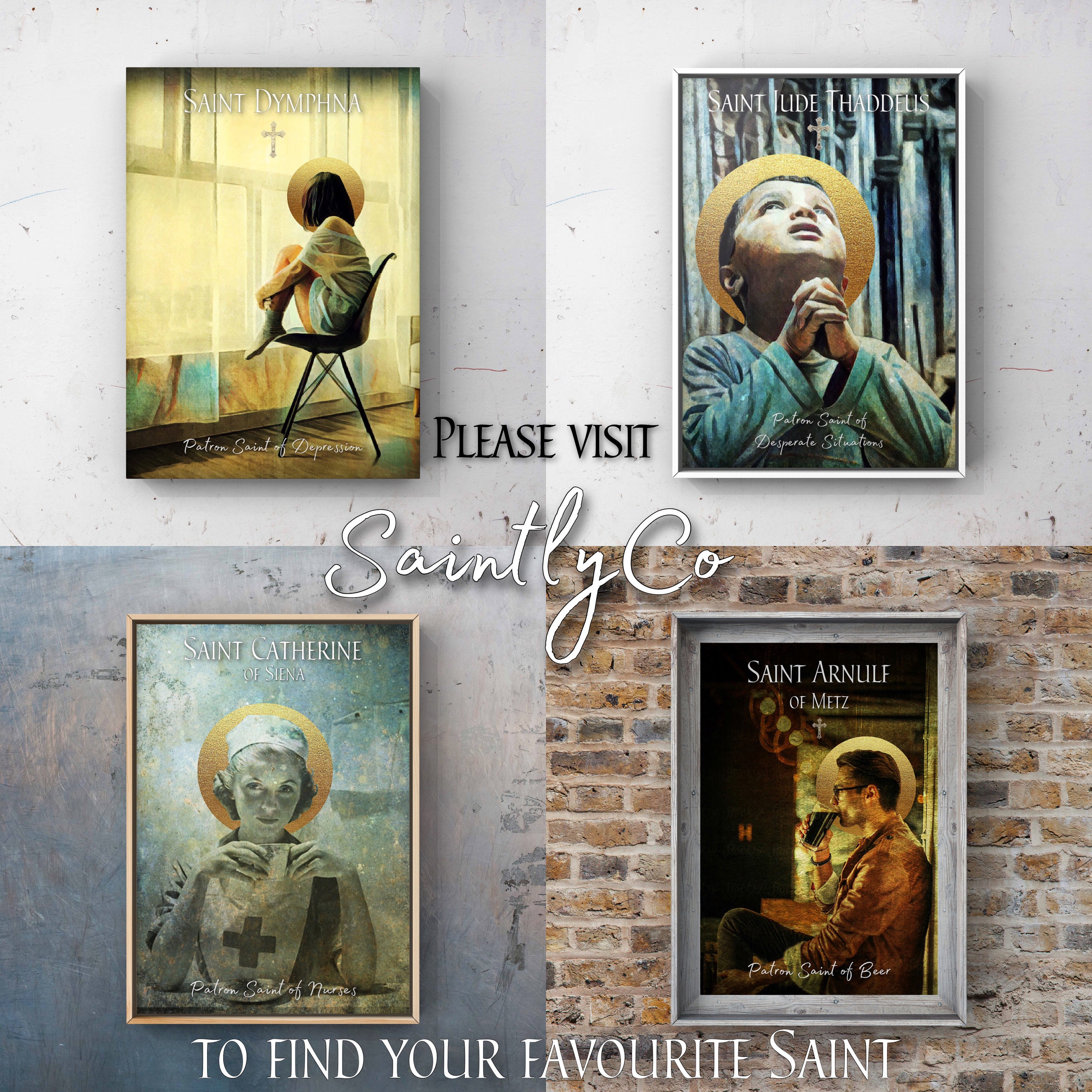 Best Friends Saint John the Apostle Patron Saint of | Etsy