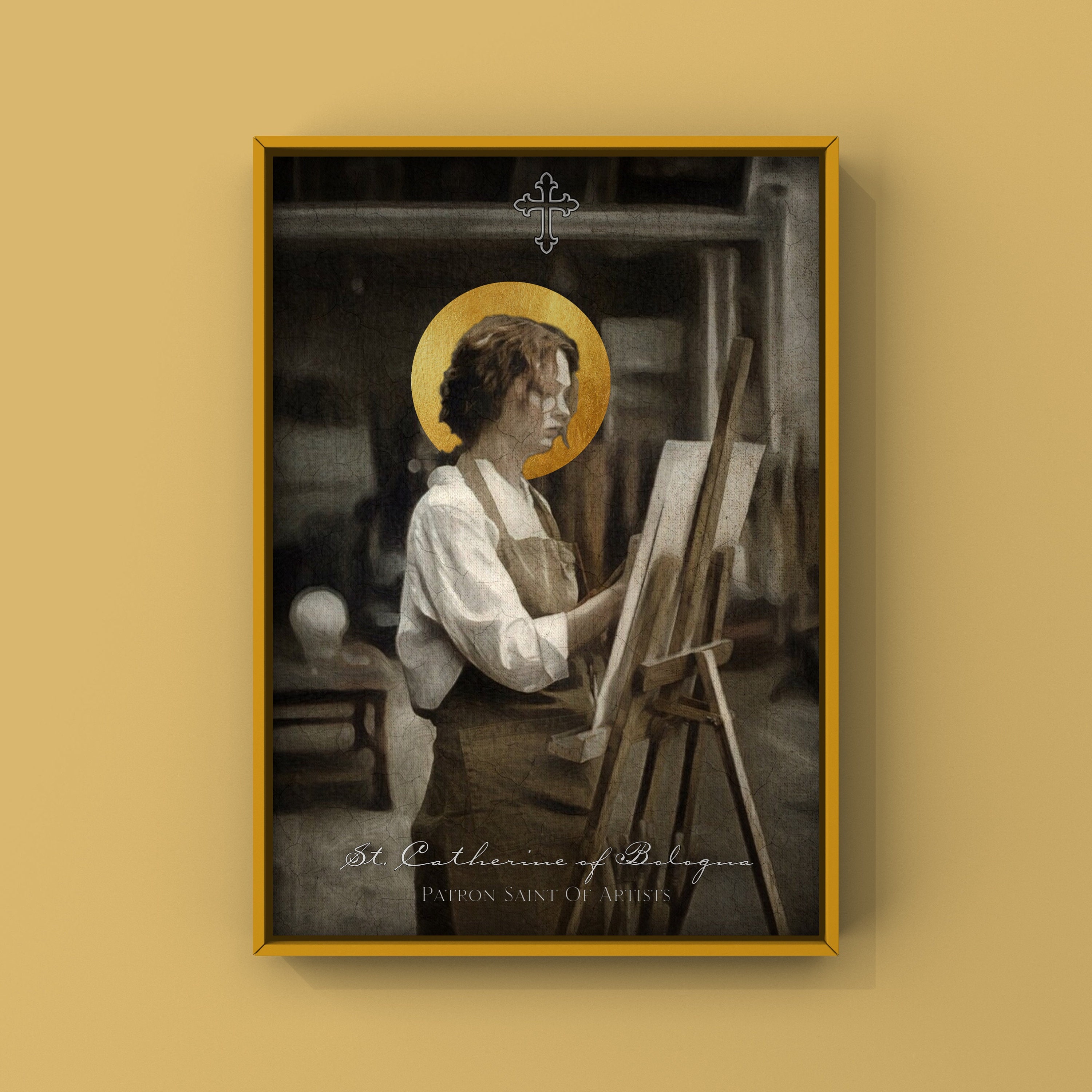 Patron Saint of Artists Saint Catherine of Bologna Artist Wall Art ...