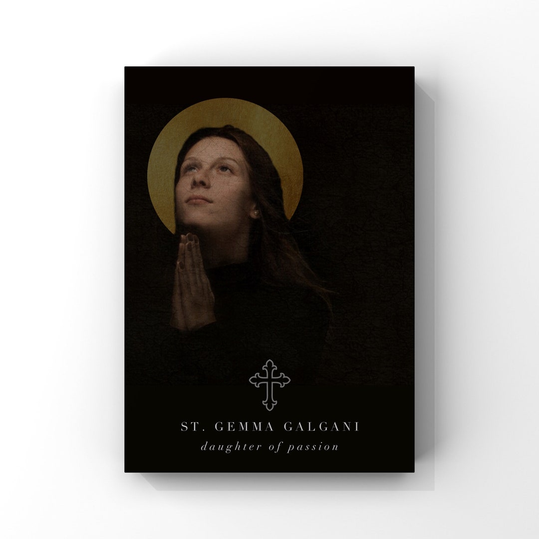 ST GEMMA GALGANI - Daughter of Passion - Catholic Print - Stigmata ...