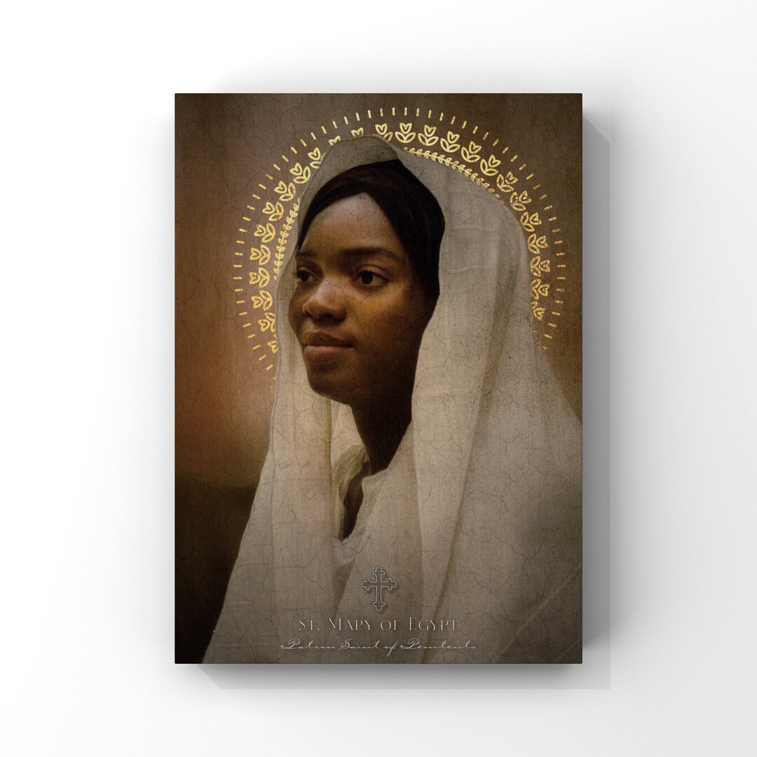 St. Mary of Egypt - Patron Saint of Penitents - Catholic Art Print ...