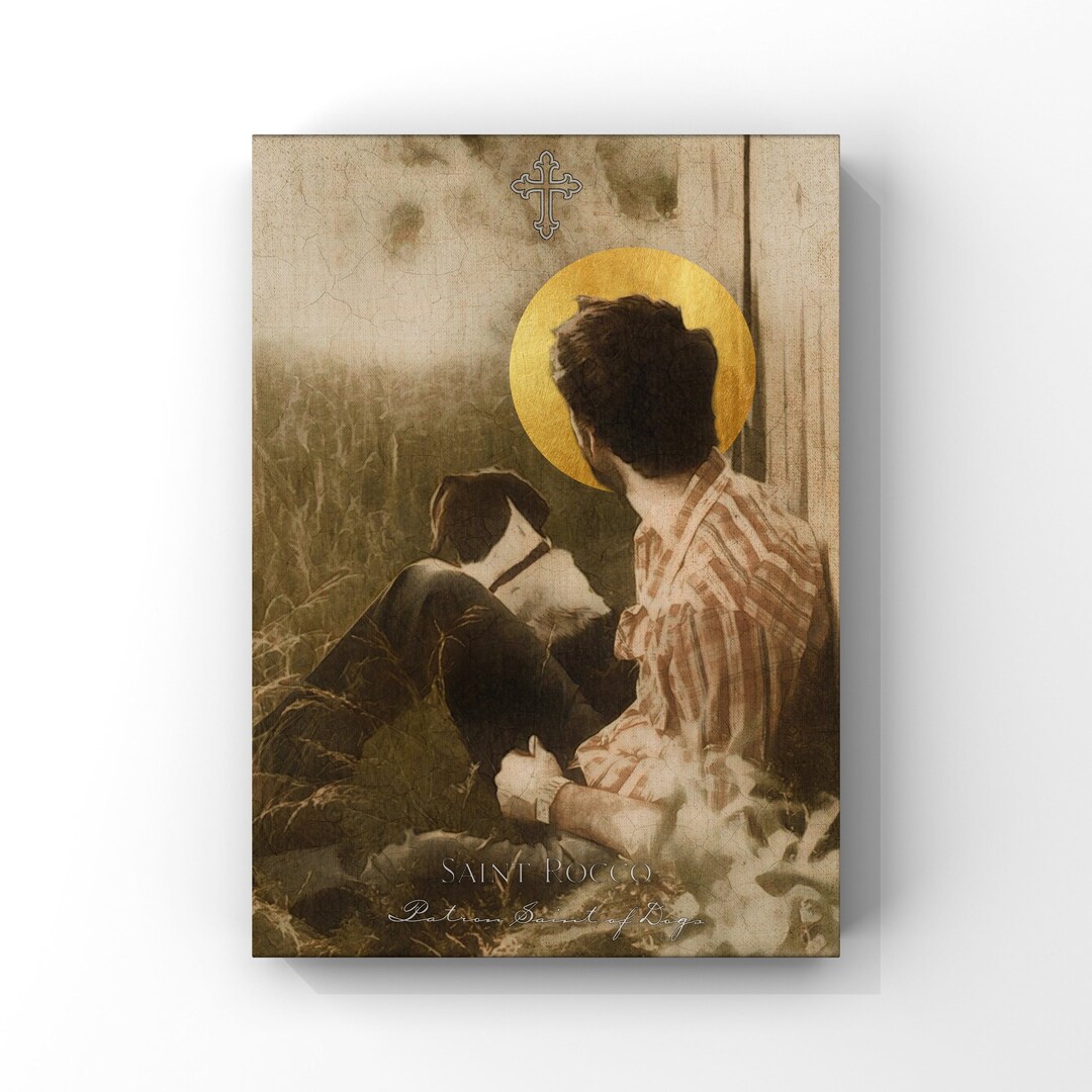 Saint Rocco - Patron Saint of Dogs - St Roch Print - Dog Lovers Gift ...