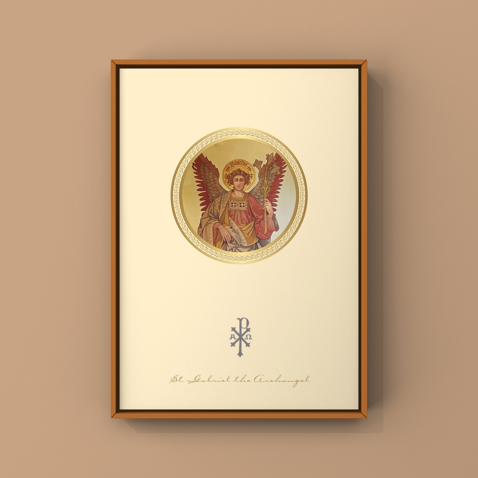 St. Gabriel the Archangel Catholic Art Print Archangel - Etsy