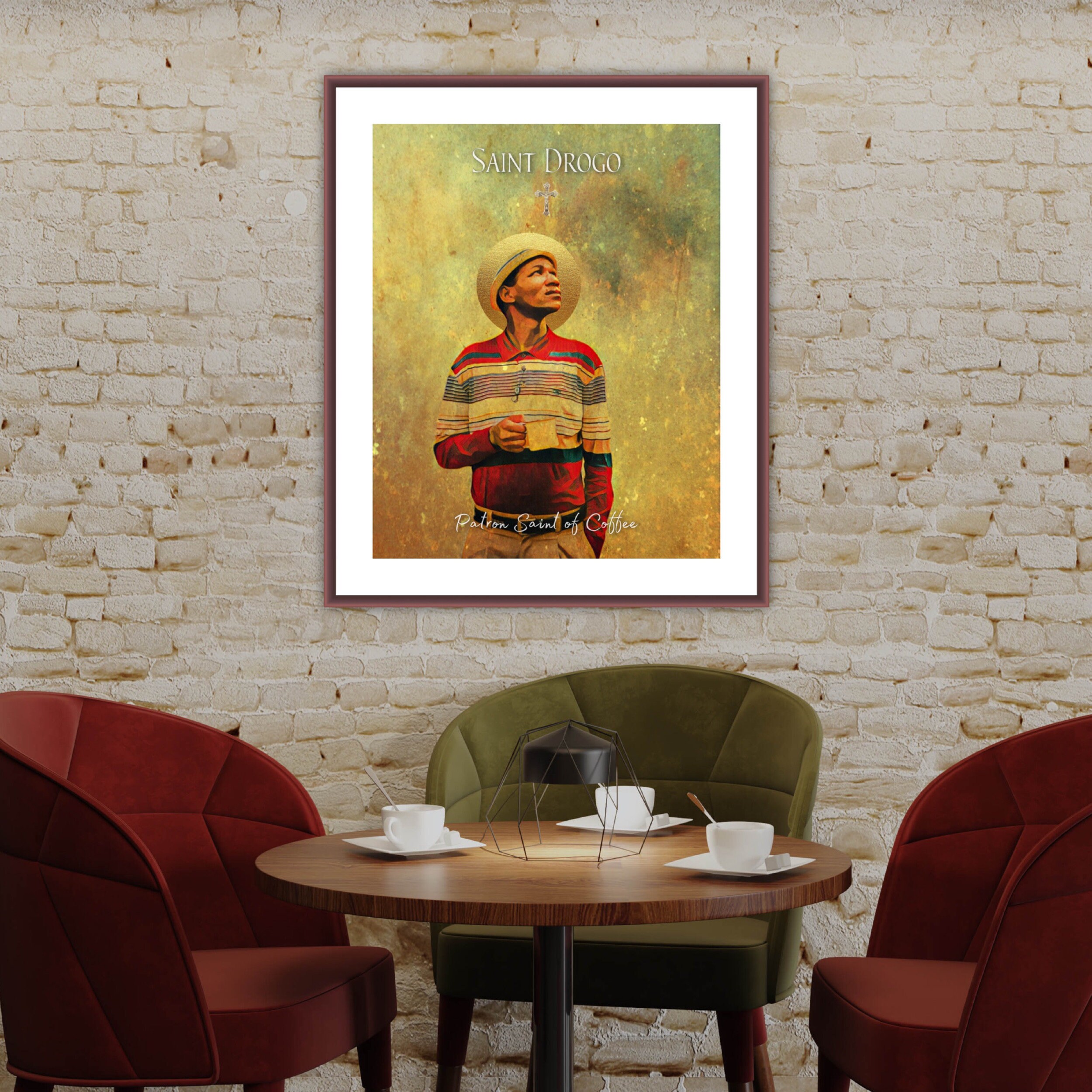 Coffee St Drogo Patron Saint of Coffee Catholic Art - Etsy