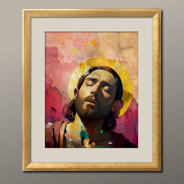 Modern Christian Icon - Etsy