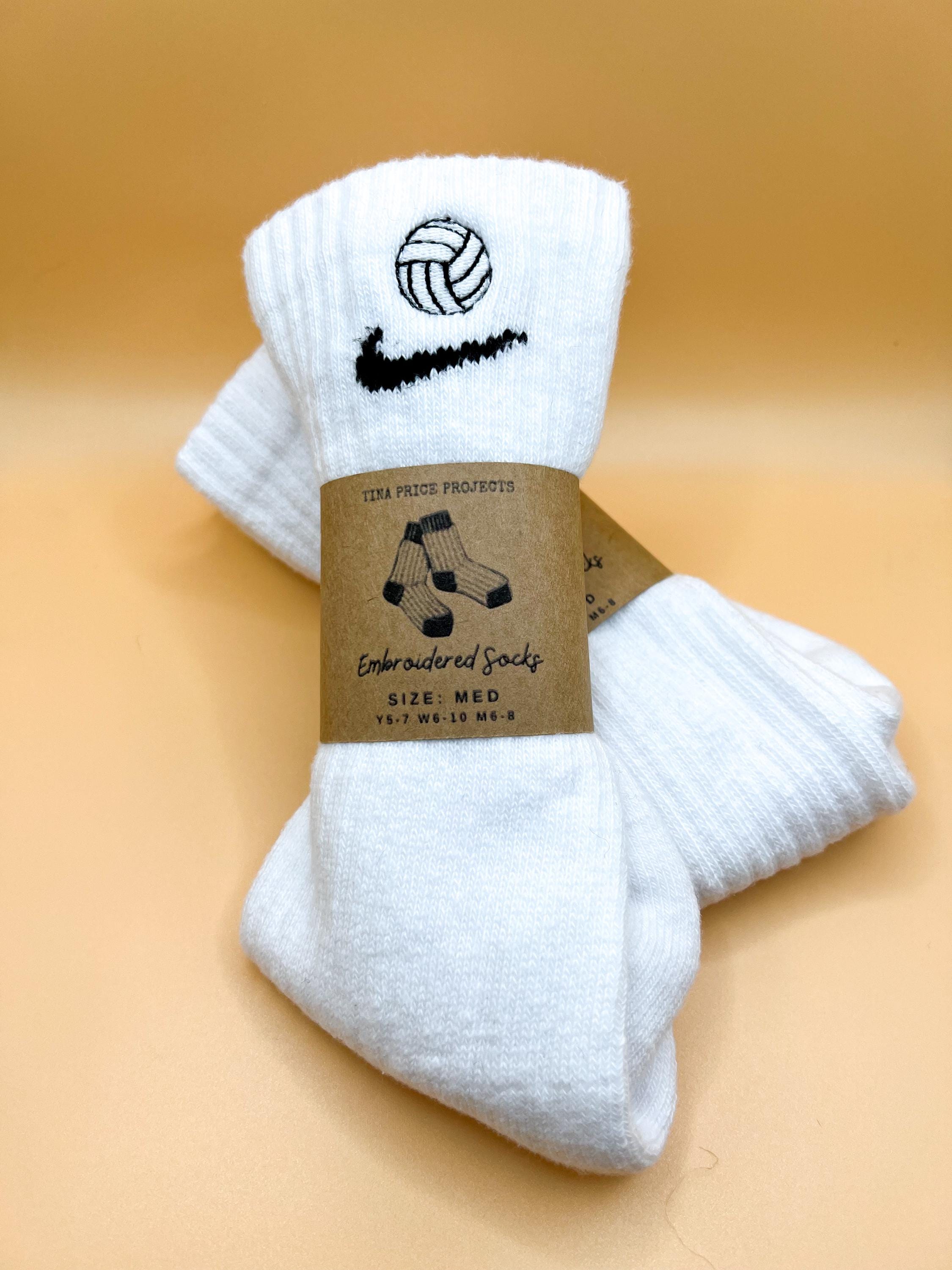 Custom Dri-fit Volleyball Nike Socks – Embroidered Everyday Cushioned ...