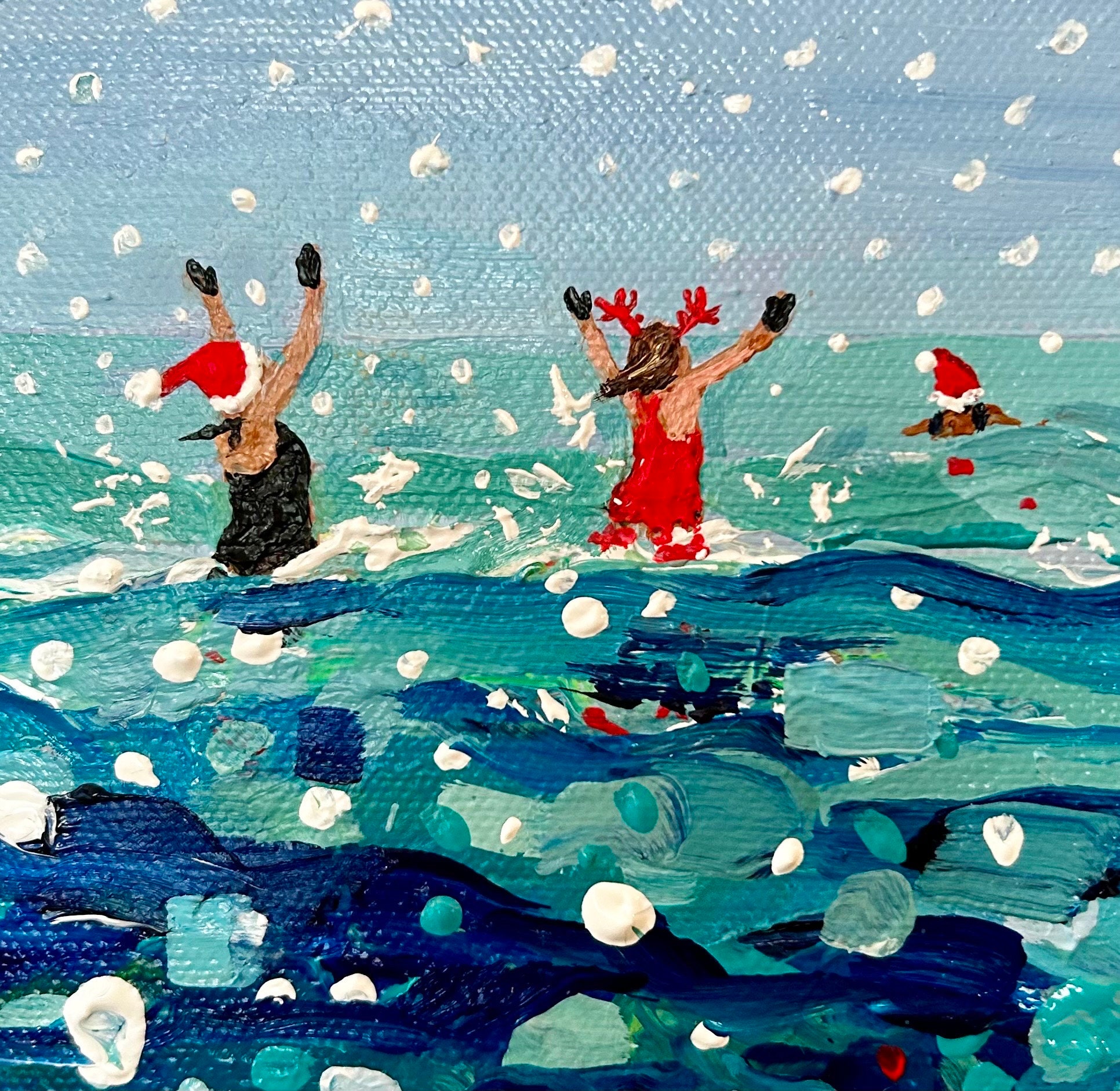Xmas Dippers 6”x 6” Xmas Greeting Card - Etsy UK