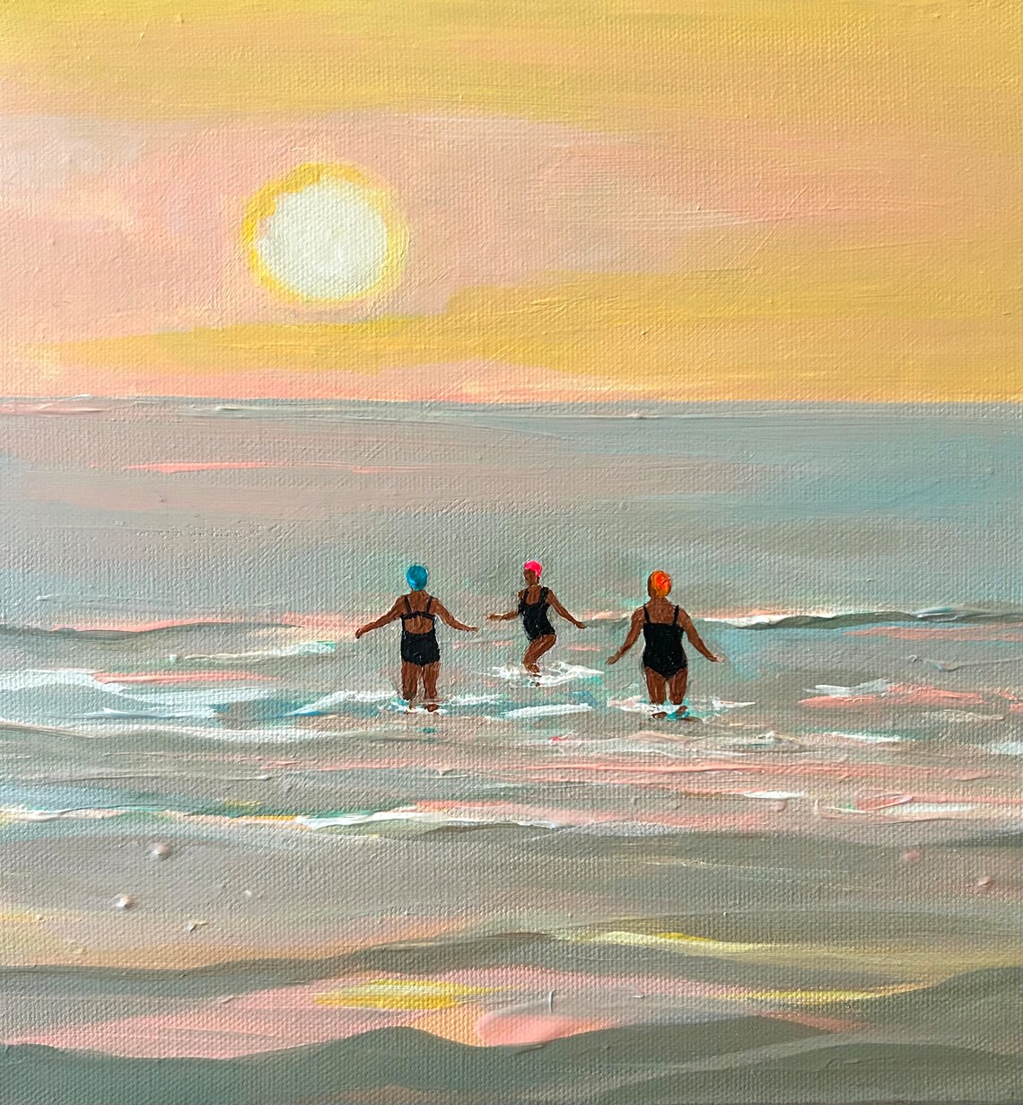 Swim Buddies 6”x6” Greeting Card - Etsy