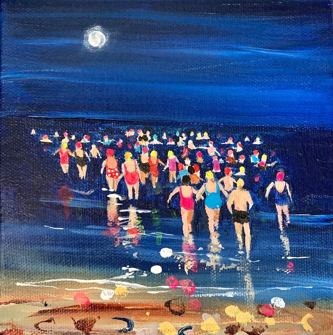 Moonlight Dip Art Print - Etsy