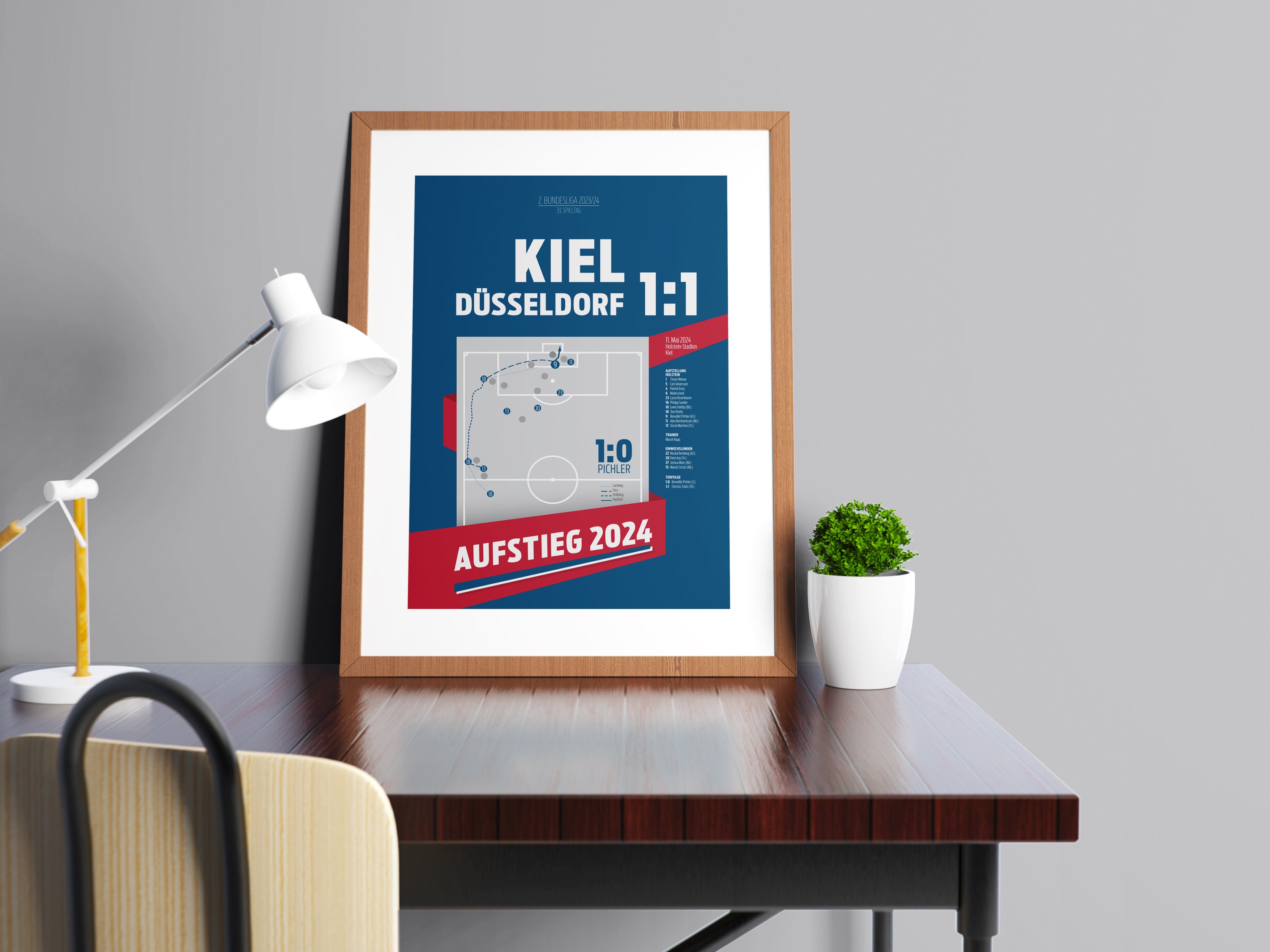 HOLSTEIN Kiel Poster Promotion 2024 | Fan Articles 30x40 | Art Print ...