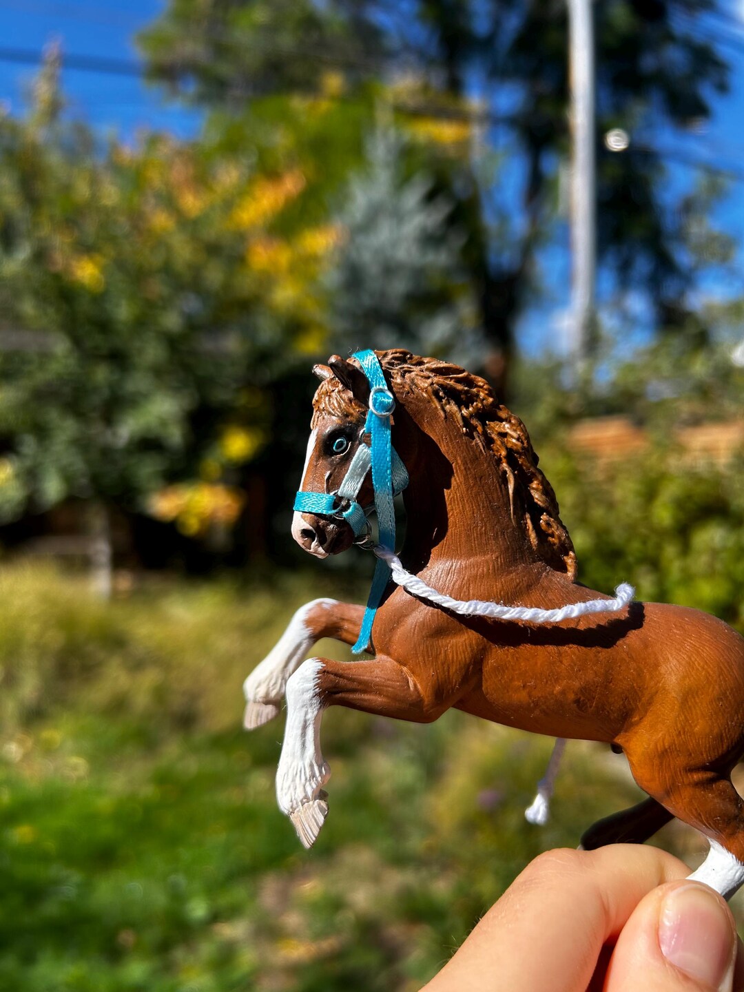 Blue Schleich Horse Halter & Leadrope Set : Nss - Etsy