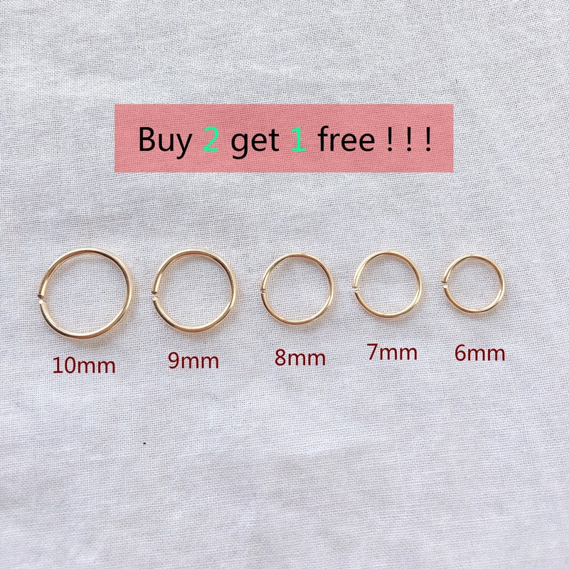 Nose Hoop Boho White Gold - Etsy