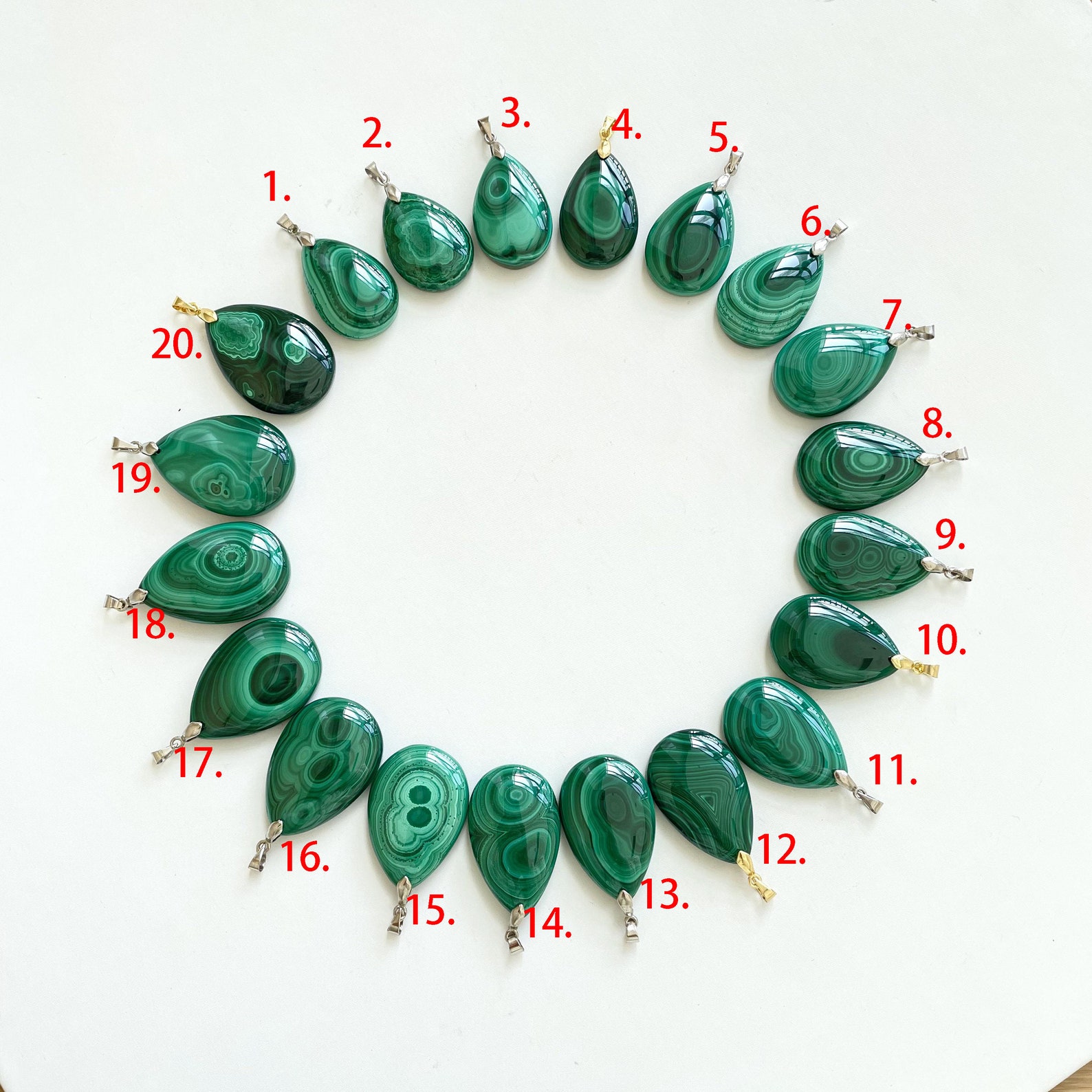 Malachite Necklace Malachite Choker Green Malachite - Etsy