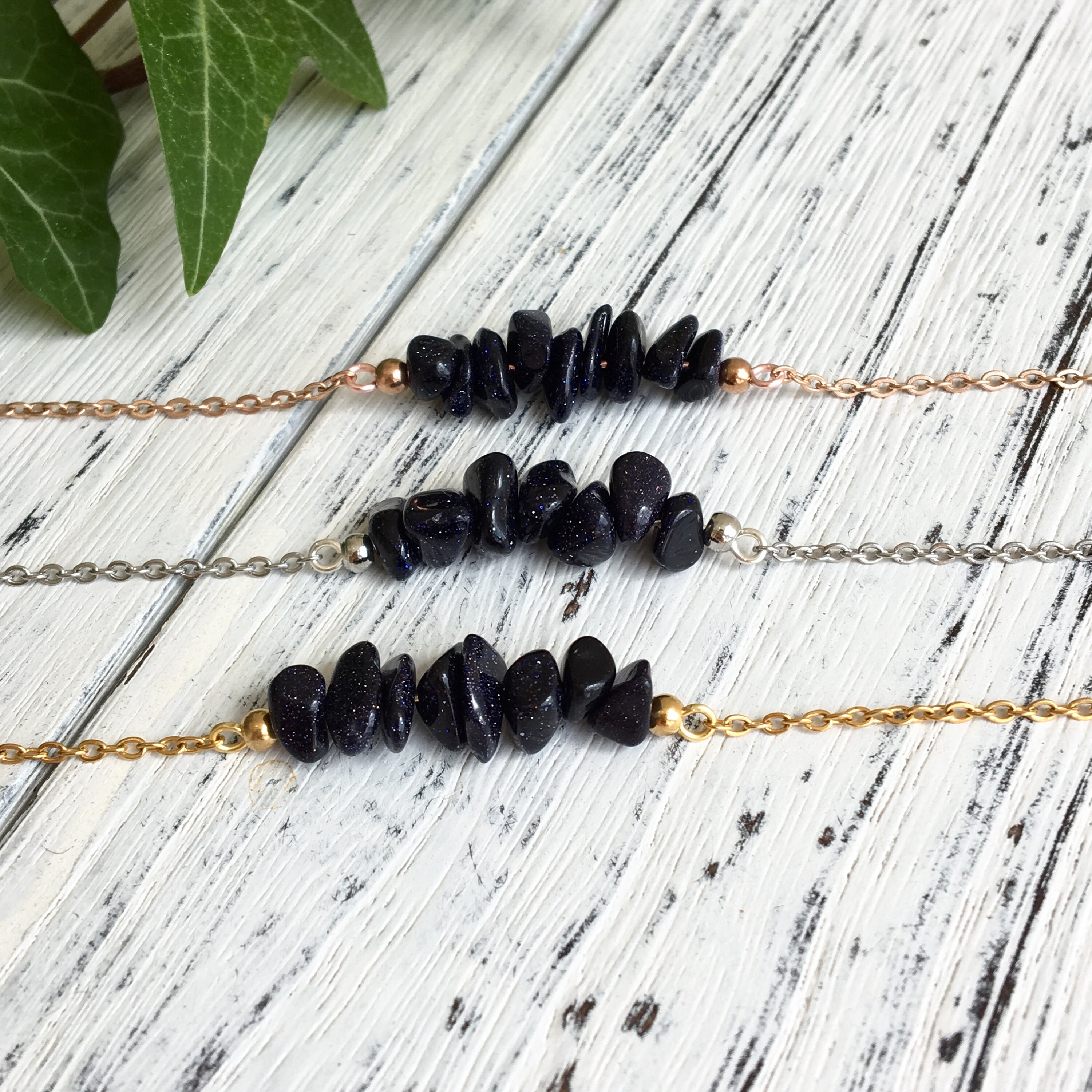 Blue Sandstone Bracelet for Women Bracelet Blue Sandstone | Etsy