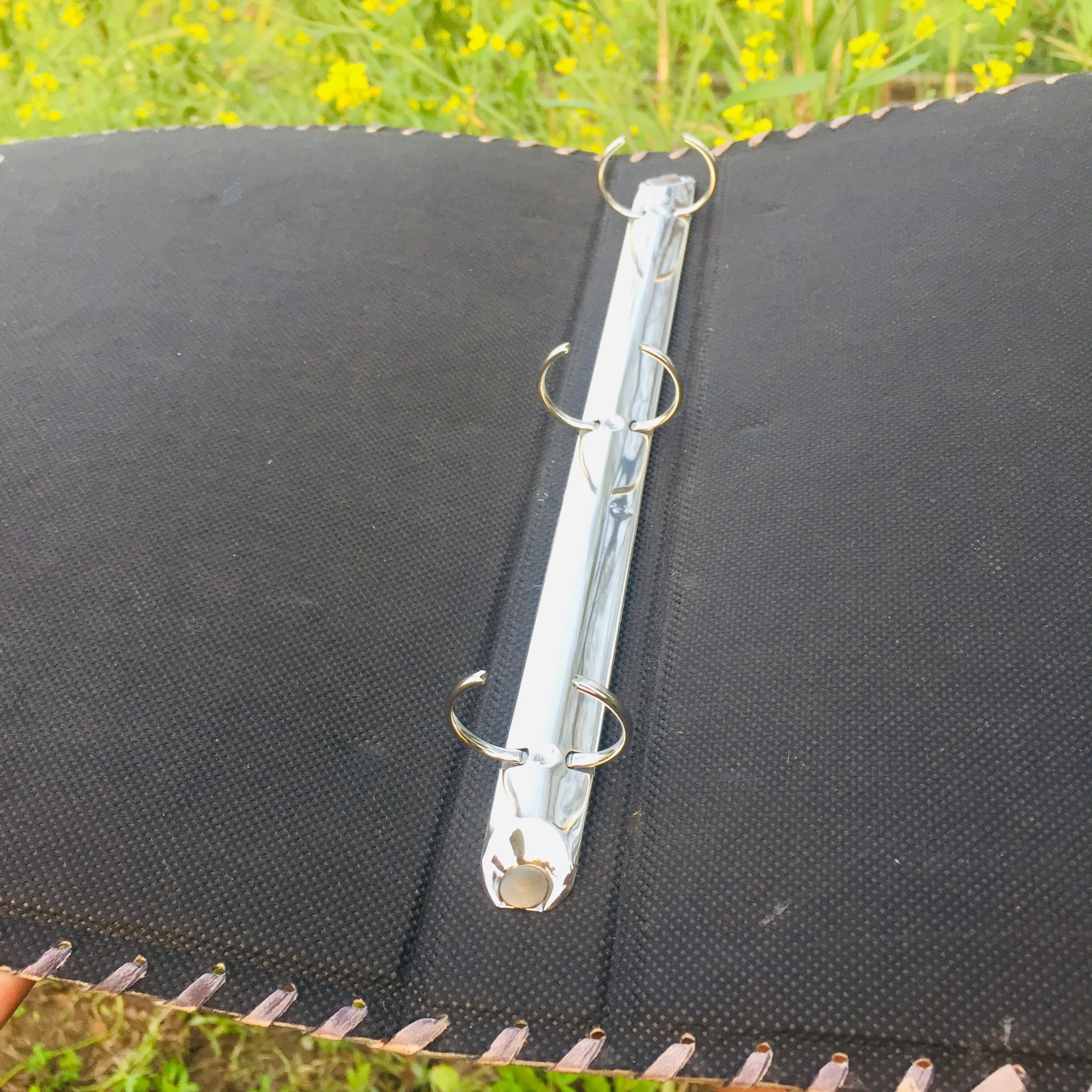 Leather 2/3/4 Ring Binder , Leather Binder, Refillable Large Binder ...