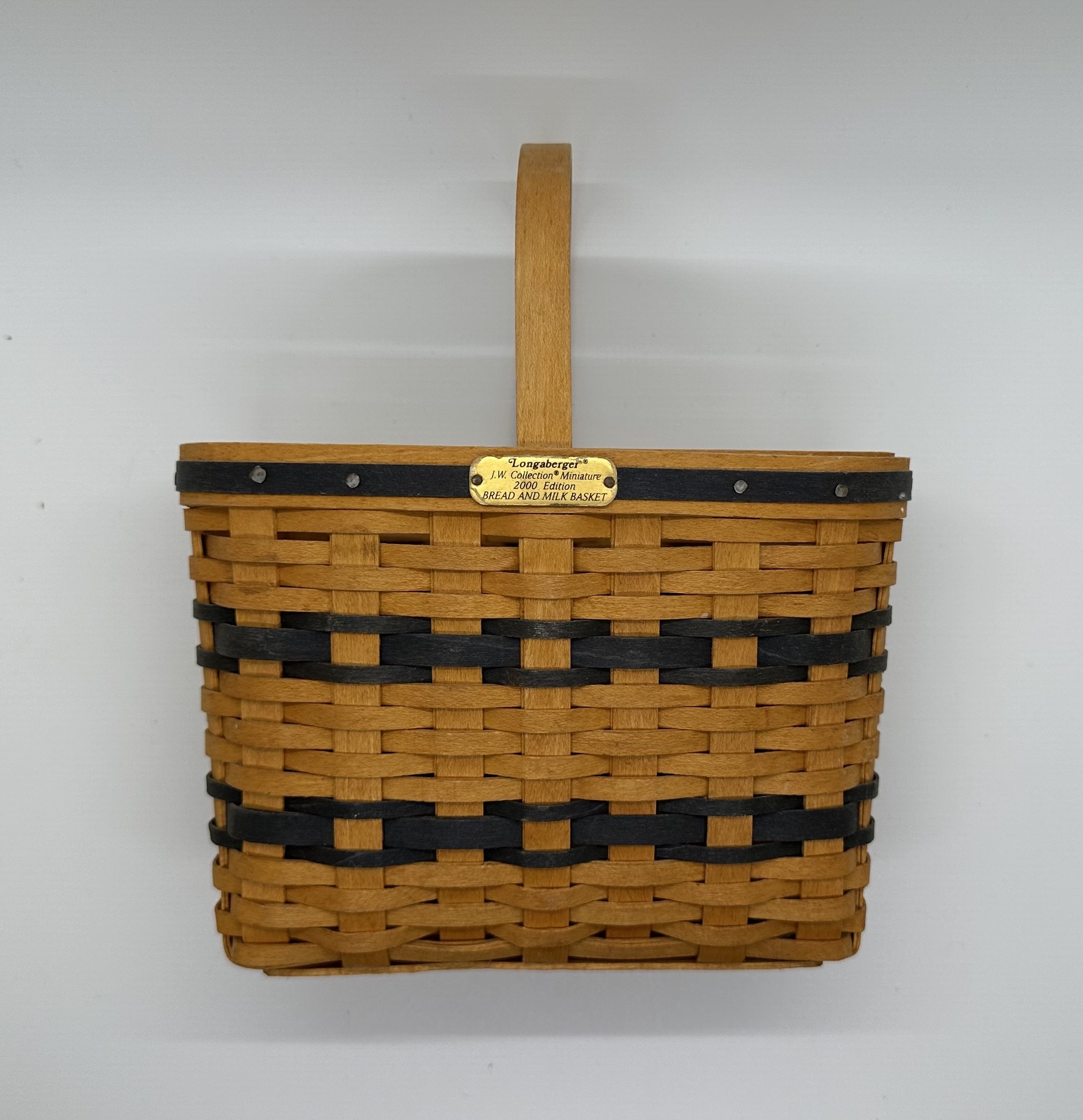 Longaberger J.W. Collection Miniature Bread & Milk Basket, 2000 Edition ...