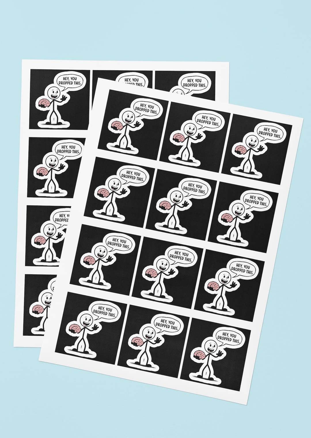 Stickman Hey You Dropped This Sticker PNG Funny Sarcastic Stick Man ...